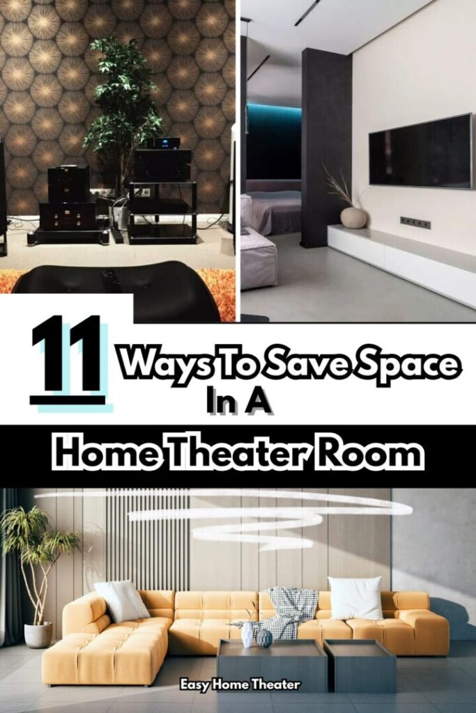 11 Great Ways To Save Space In A Home Theater! (Tips/Tricks)